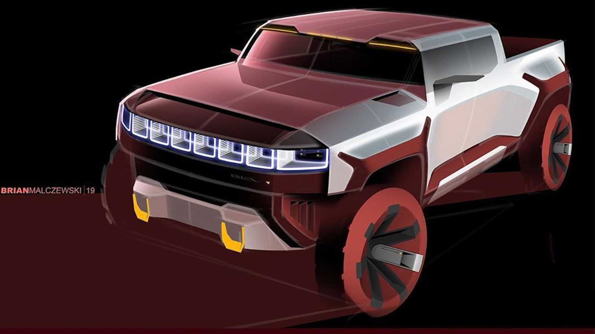 Have A Look! New Design of Hummer EV Check Sketches - Automotive News