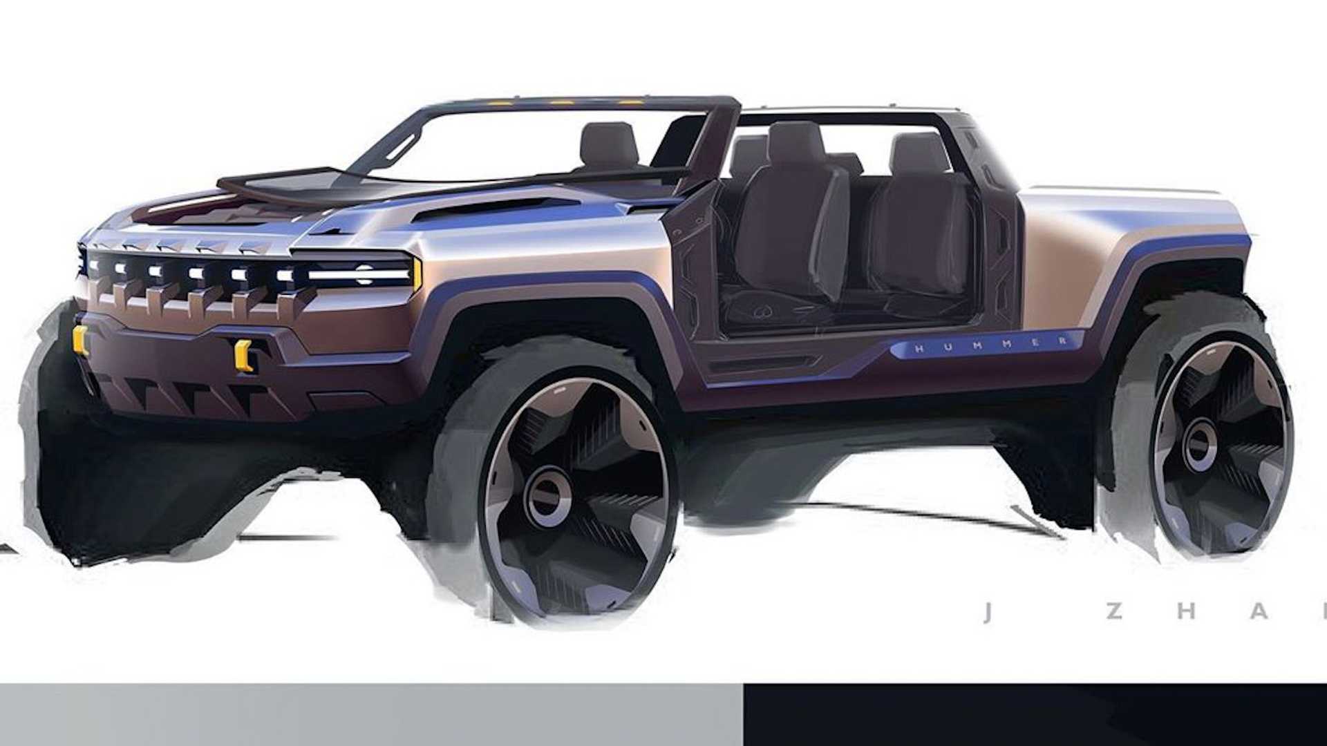 Have A Look! New Design of Hummer EV Check Sketches - Automotive News